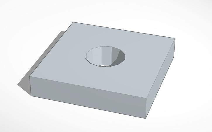 3D design a button washer - Tinkercad