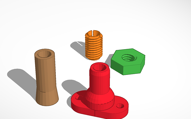 3D design tube sockets - Tinkercad