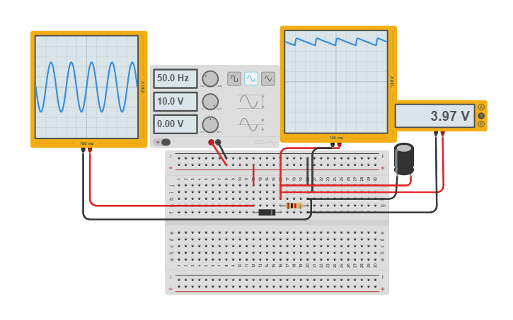 Circuit design part 1-diode | Tinkercad