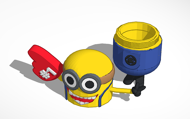 3D design MINION - Tinkercad