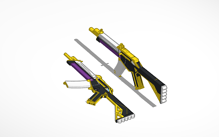 3D design valorant prime vandal - Tinkercad