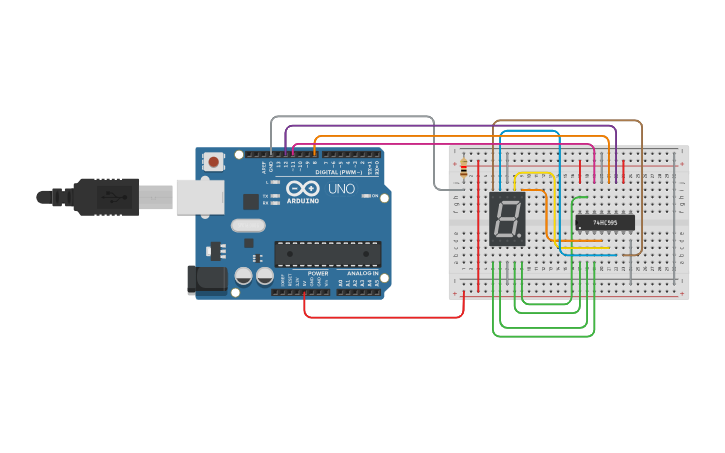 Circuit design 2025/03/26 Simple Code 13 - Tinkercad
