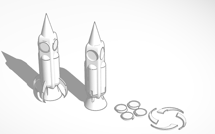 3D design SPACE SHIP | Tinkercad