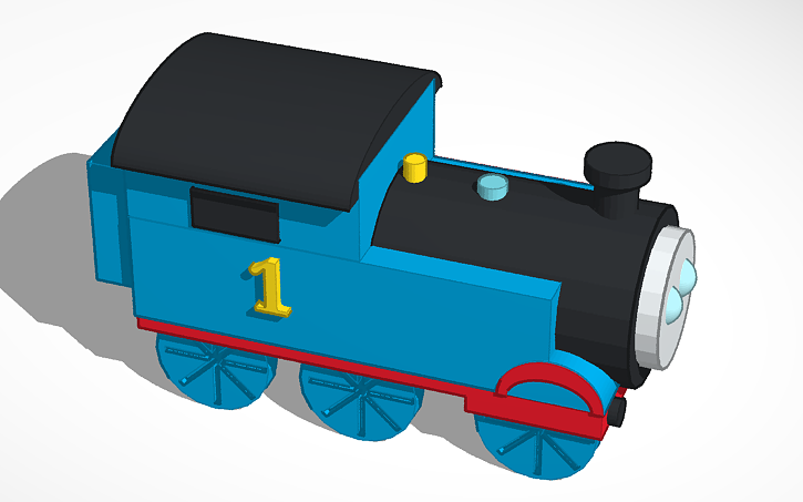 3D design thomas the train - Tinkercad