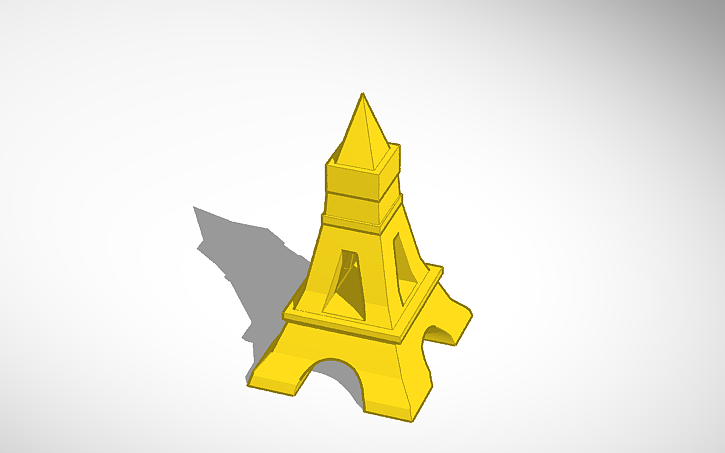 3D design eiffel tower | Tinkercad