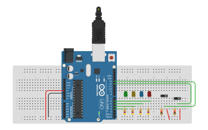 Circuit Design Progetto Arduino Tinkercad