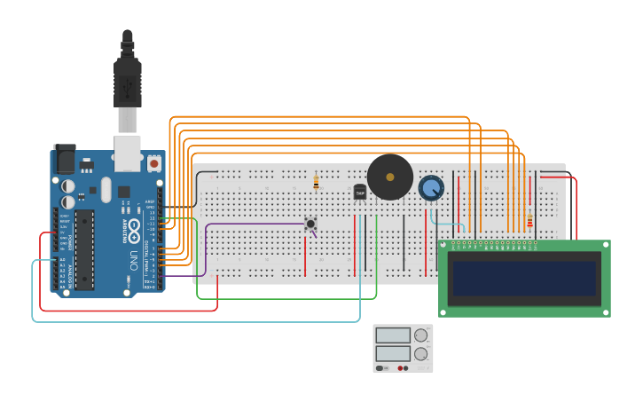Circuit design Sensor de temperatura - Tinkercad