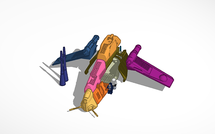 3D design STAR WAR LAAT Gunship (LEGO COMPATIBLE ) - Tinkercad