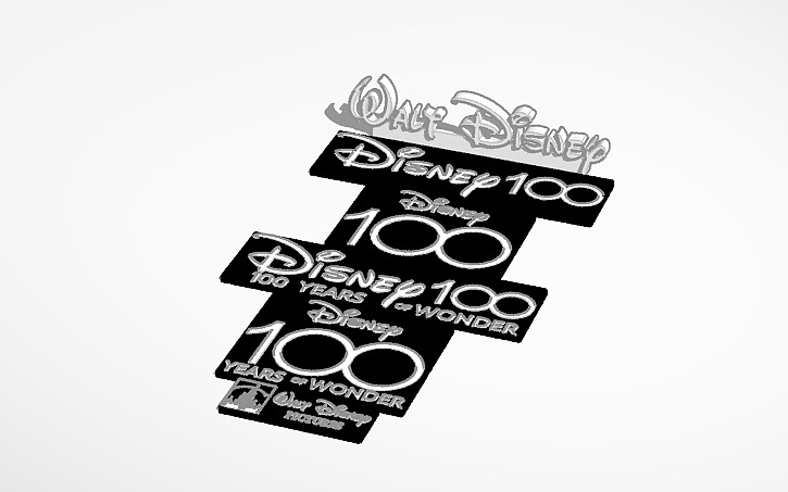 3D design Walt Disney - Tinkercad