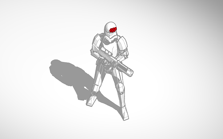 3D design Shock the stormtrooper - Tinkercad