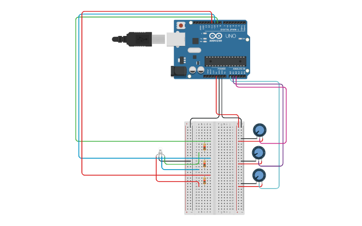 Circuit Design Activity01 Potentiometer With Rgb Tinkercad