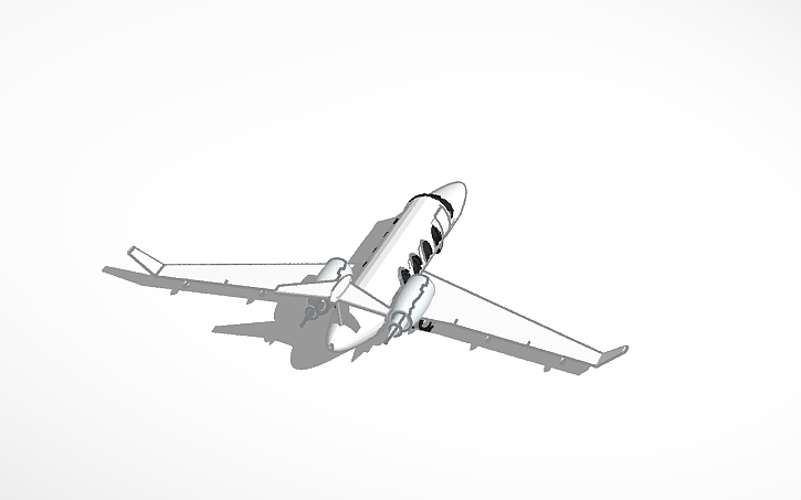 3D design Bombardier Learjet 35A | Tinkercad