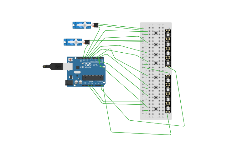 Circuit design Elevator 2 - Tinkercad