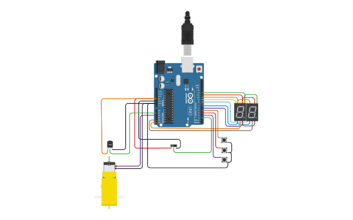 Circuit design segunda parte parcial - Tinkercad