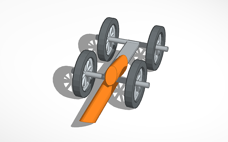 3D design wheel and axle base - Tinkercad