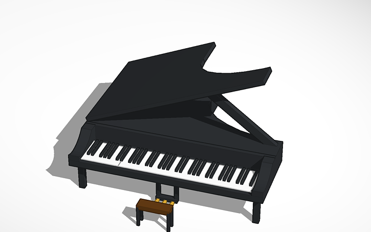 3D design Isaac Piano - Tinkercad