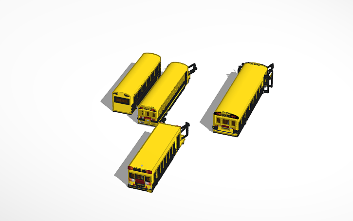 3D design School bus lot | Tinkercad