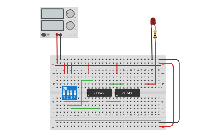 Circuit Design Exp3 Nand Gate Tinkercad