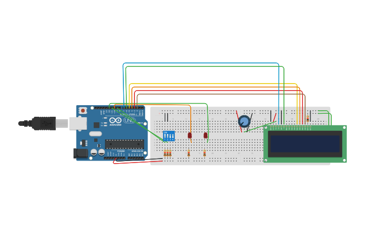 Circuit Design A L E X I S Lcd Sumador 2 Bits Tinkercad
