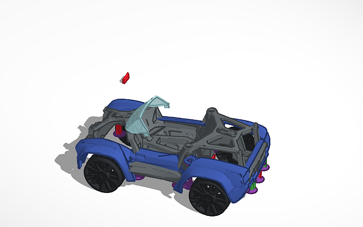 3D design car buggy - Tinkercad