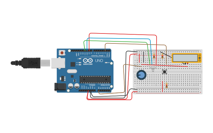 Circuit design LAB 6 LEVEL 2 - Tinkercad