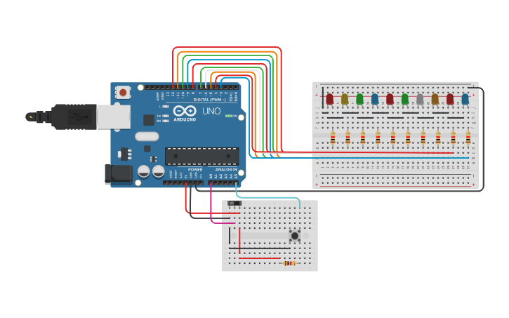 Circuit design Pisca Pisca | Tinkercad