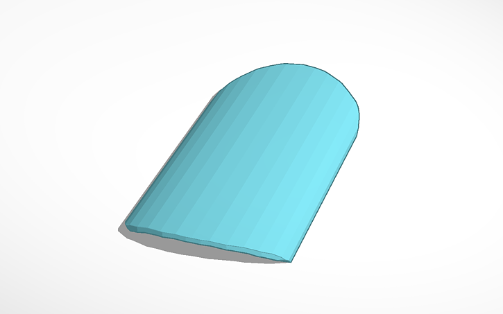 3D design acrylic nail - Tinkercad