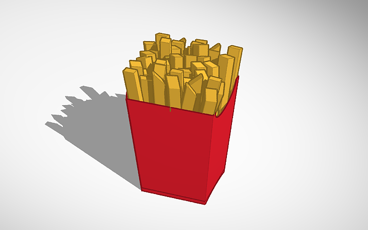 3D design Fries - Tinkercad