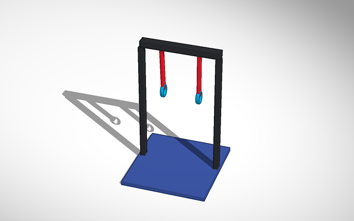 3D design Gym Rings | Tinkercad