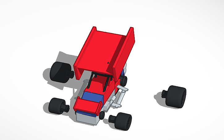 3D design 4/10 Sprint Car (With snap on rolling wheels [hopefully ...