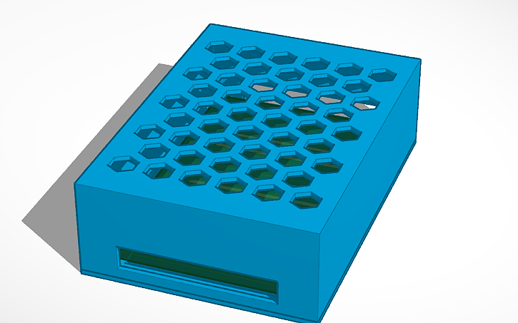 3D design PCB Board Case (40 mm x60 mm) - Tinkercad