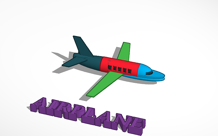 3D design Robotics Project : Airplane | Tinkercad