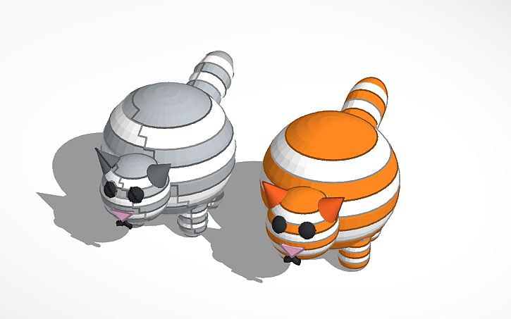 3D design Cats - Tinkercad
