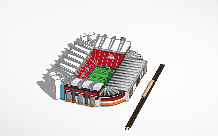 3D design Estadio del Manchester United - Tinkercad