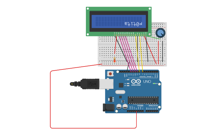 Circuit Design Display Lcd Tinkercad