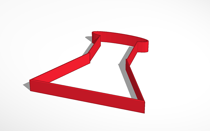 3D design erlenmeyer flask - Tinkercad