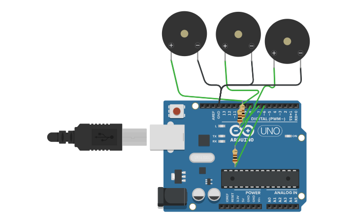 Circuit design Music Circuit - Tinkercad