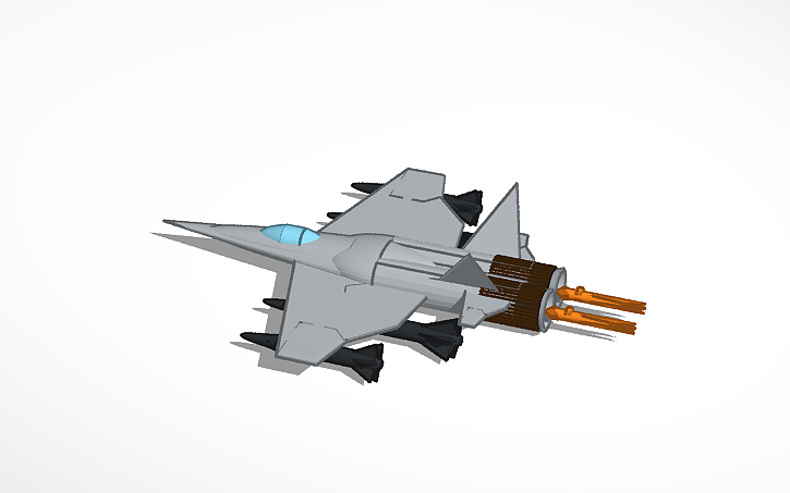 3D design jet fighter - Tinkercad