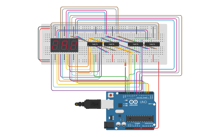 Circuit design LCD Scrolling - Tinkercad Circuit design LCD Scrolling - Tinkercad