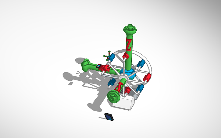 3D design ferris wheel - Tinkercad