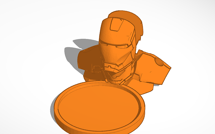 3D design Iron Man - Tinkercad