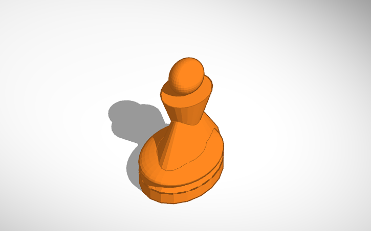 3D design Chess Pawn | Tinkercad