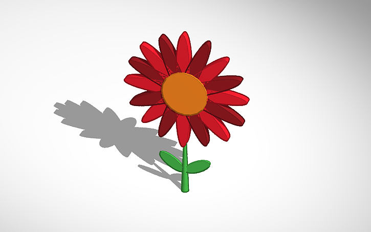 3D design flower - Tinkercad
