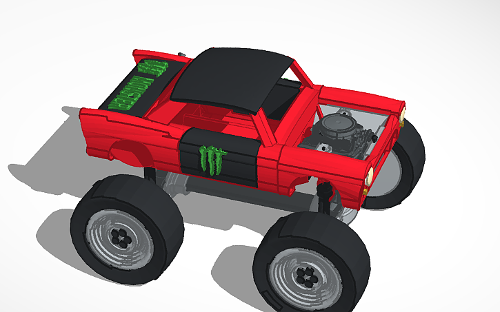 3D design monster truck - Tinkercad