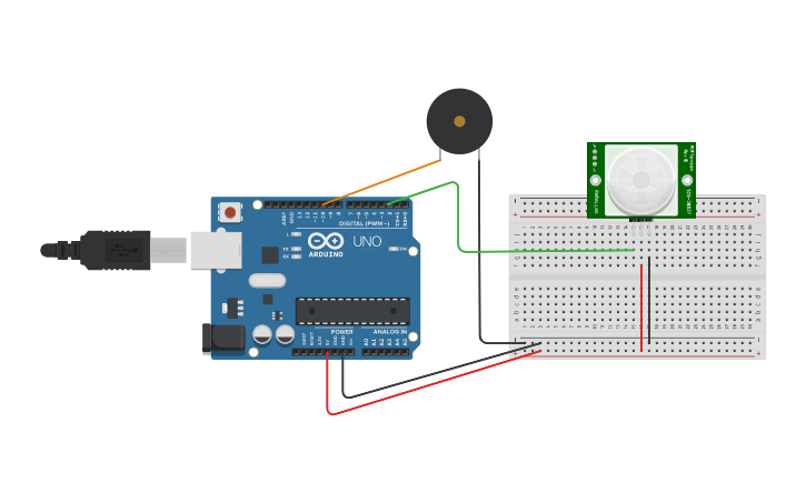 Circuit Design Buzzer Tinkercad