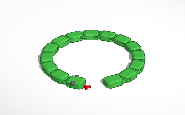 3D design Snake flex - Tinkercad