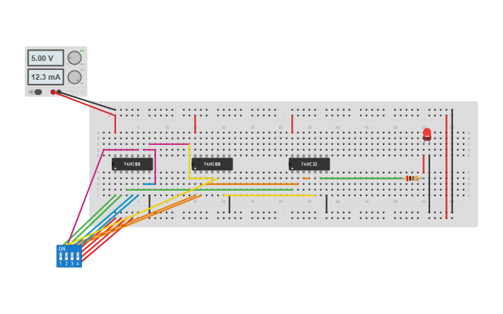 Circuit design Interconexiones Circuitos Integrados - Tinkercad