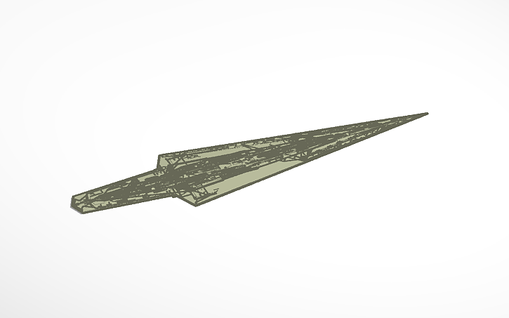 3D design executor super star destroyer - Tinkercad