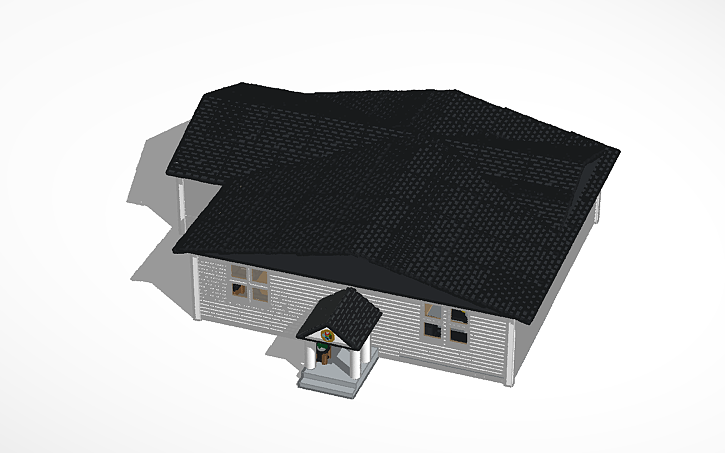 3D design House for tinker together project - Tinkercad