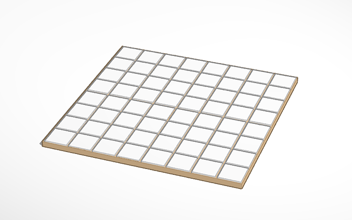 3D design Tiled Floor - Tinkercad